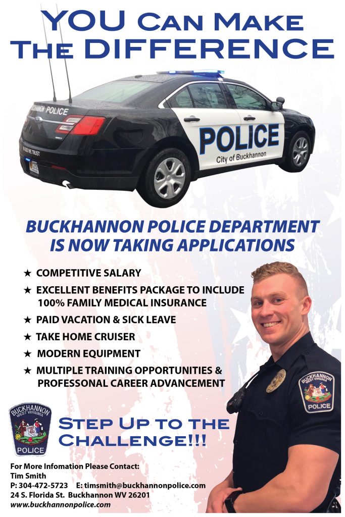 CITY OF BUCKHANNON » Police Civil Service Receiving Applications for ...